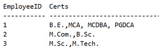 SQL SERVER Split Comma Separated List Without Using A Function SQL 