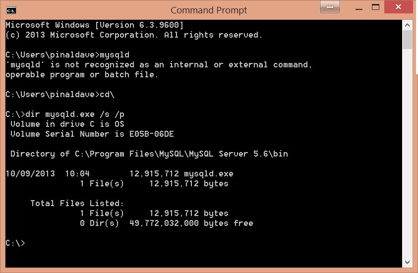 Mysql 