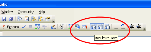SQL SERVER 2005 SSMS View Send Query Results To Text Grid Files 