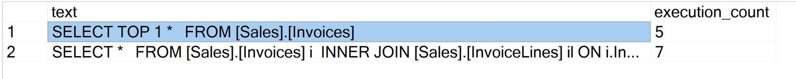 SQL SERVER Find Count Of Table Used In Query From Cache SQL 