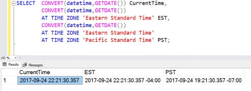 SQL SERVER Simple Explanation Of AT TIME ZONE Feature SQL Authority 