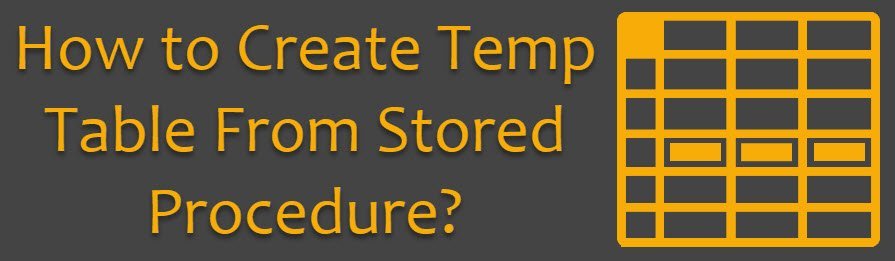 How To Create Temp Table From Stored Procedure Interview ion Of 