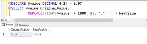 Sql Server Convert Decimal To Time Format In String Sql Authority With Pinal Dave