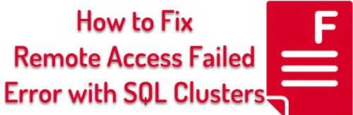 SQL SERVER - Rule Cluster Remote Access Failed During Installation on ... SQL SERVER - Rule Cluster Remote Access Failed During Installation on ...