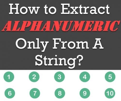 How To Extract Alphanumeric Only From A String Interview Question Of The Week 214 Sql