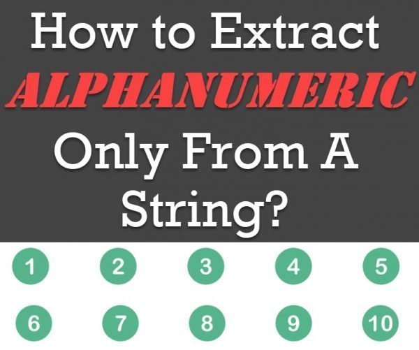 How To Extract Alphanumeric Only From A String Interview Question Of The Week 214 Sql