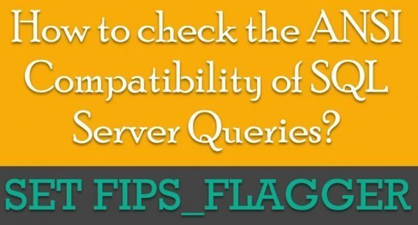 How to check the ANSI Compatibility of SQL Server Queries? - Interview ...