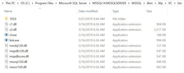 Sql Server Natively Compiled Stored Procedures And Location Of Compiler Sql Authority With 
