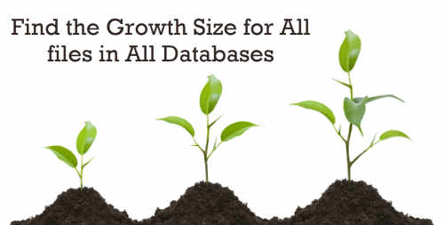 Sql Server Find The Growth Size For All Files In All Databases Part 2 Sql Authority With