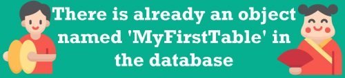Sql Server Fix There Is Already An Object Named Myfirsttable In The Database Sql 4105