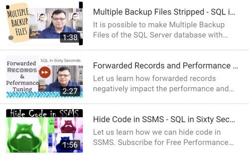Forwarded Records, Multiple Backup and SSMS - SQL in Sixty Seconds ...